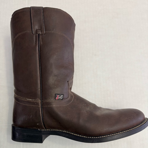 Justin Boots | Shoes | Justin Basics Mens Brown Roper Western Boots ...